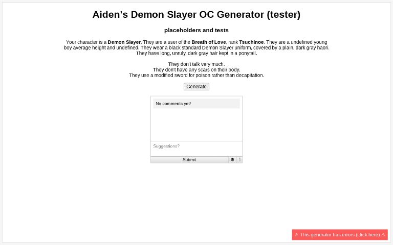 Aiden's Demon Slayer OC Generator (tester)