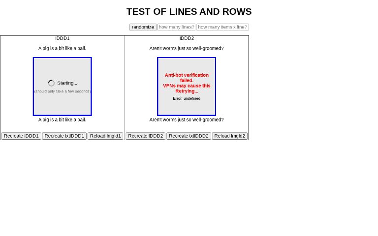 TEST OF LINES AND ROWS ― Perchance Generator