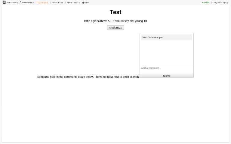 Test ― Perchance Generator