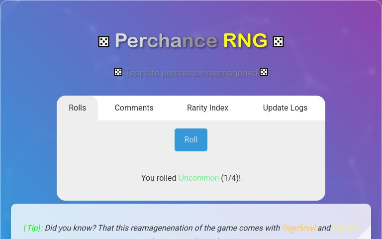 Perchance RNG ― Perchance Generator