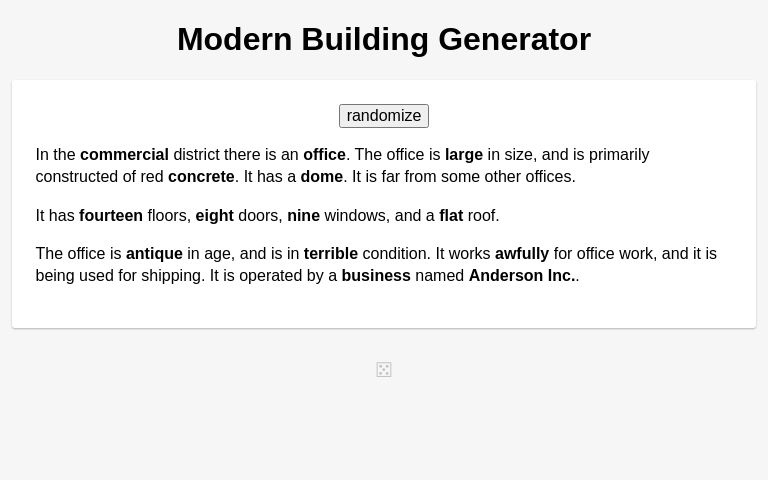 Modern Building Generator