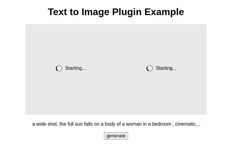 Text to Image Plugin Example