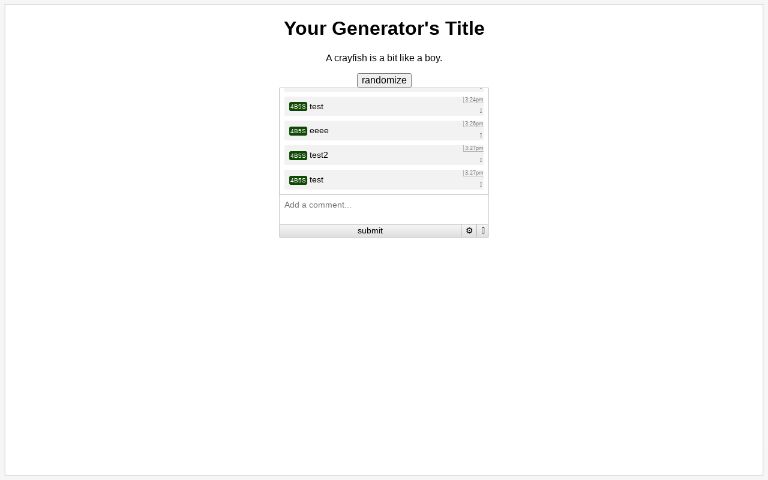 Testtesttest ― Perchance Generator