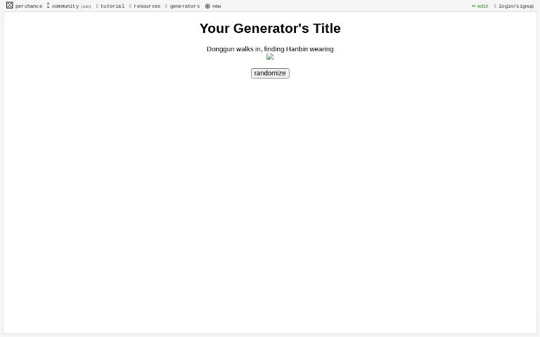 Minimal ― Perchance Generator