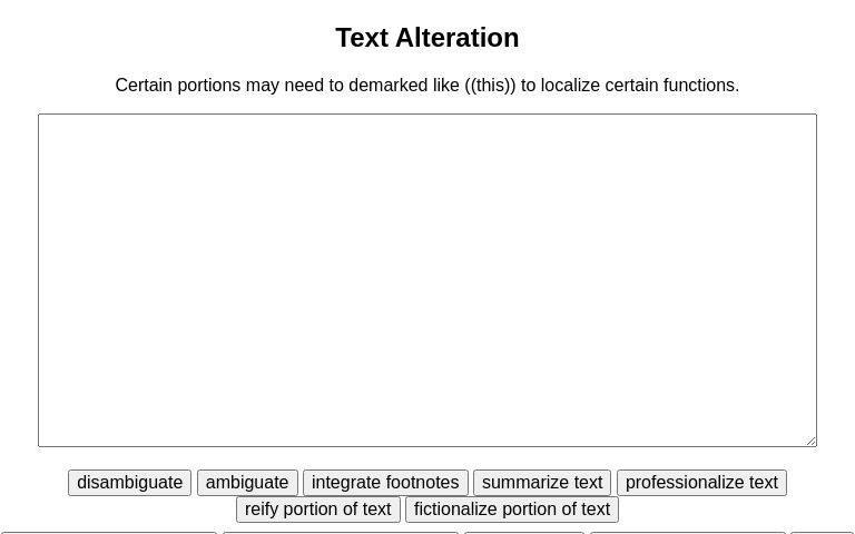 Text Alteration ― Perchance Generator