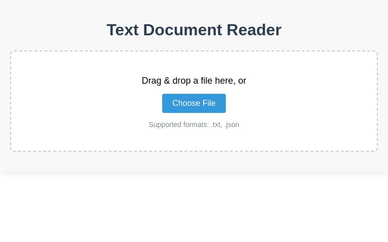 Text Document Reader ― Perchance Generator