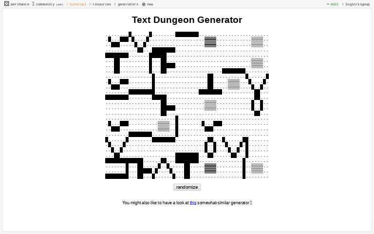Text Dungeon Generator