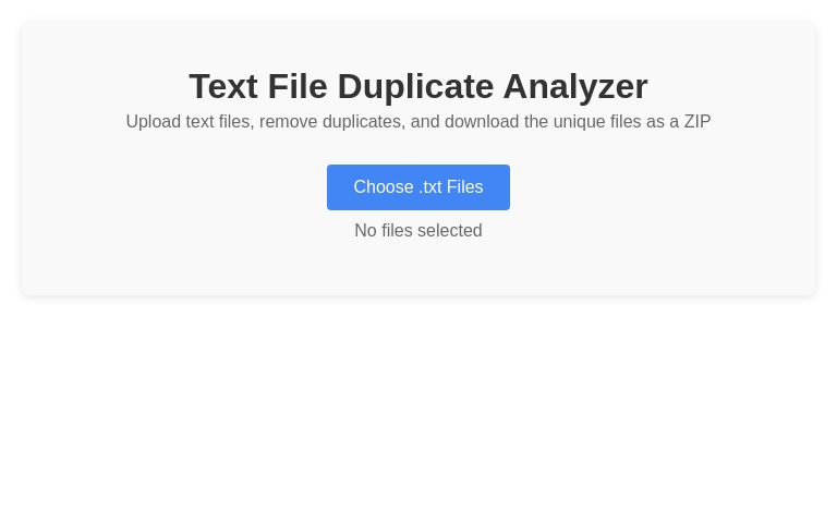 Text File Duplicate Analyzer ― Perchance Generator