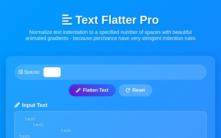 Text Flatter Pro ― Perchance Generator