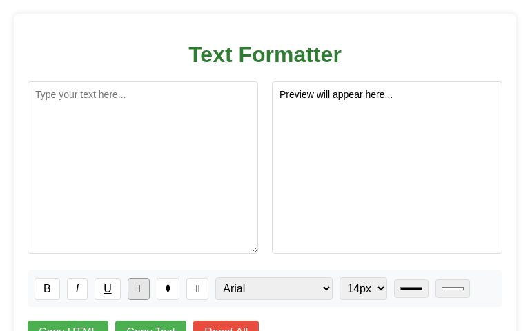 Text Formatter ― Perchance Generator
