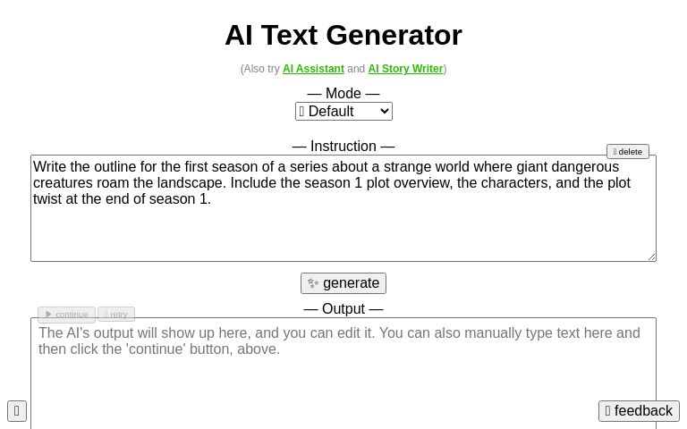 AI Text Generator (free, no sign-up, unlimited)