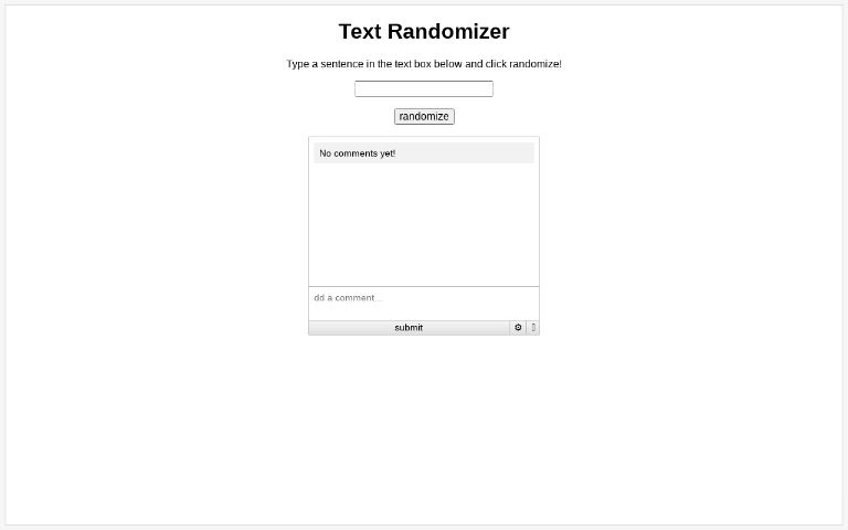 Text Randomizer ― Perchance Generator