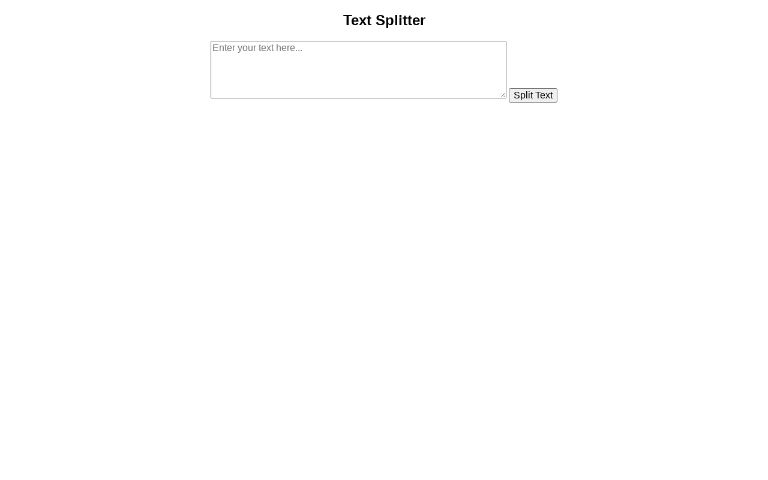 Text Splitter ― Perchance Generator