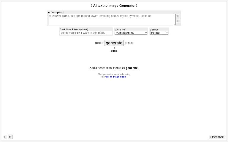 🌋 AI text to image Generator🗻