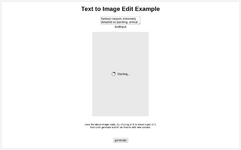 Text to Image Canvas Example ― Perchance Generator