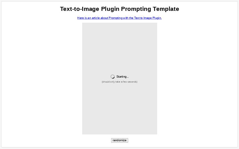 Text-to-Image Plugin Prompting Template
