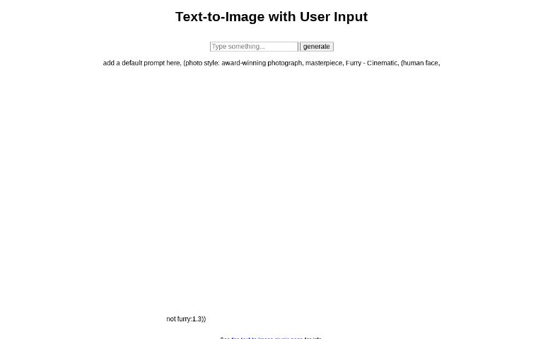Text-to-Image with User Input ― Perchance Generator