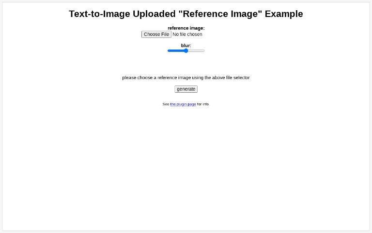 Text-to-Image Uploaded "Reference Image" Example ― Perchance Generator