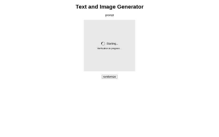 Text and Image Generator