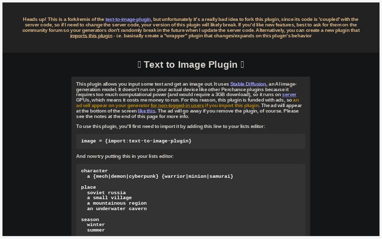 🤖 Text to Image Plugin 🎨