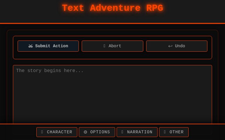 Text Adventure RPG ― Perchance Generator
