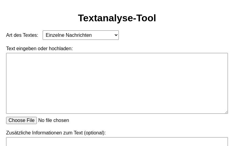 Textanalyse-Tool ― Perchance Generator