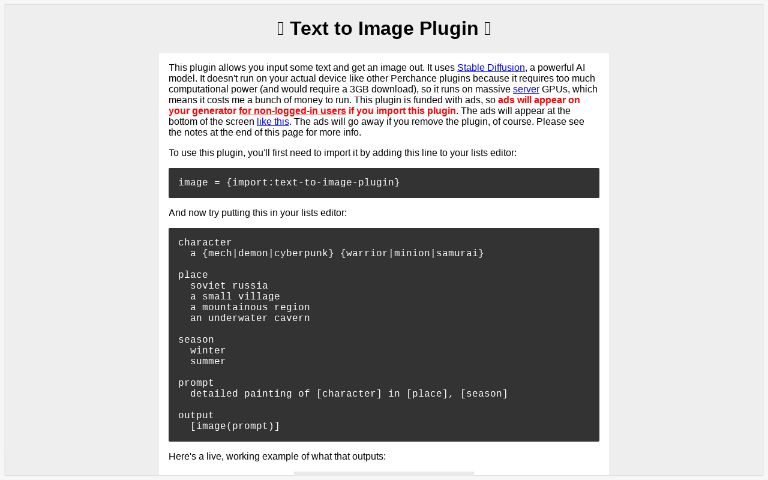 🤖 Text to Image Plugin 🎨