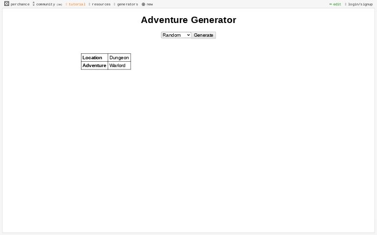 Adventure Generator