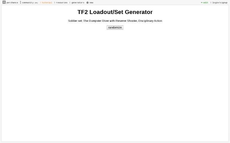 TF2 Loadout/Set Generator