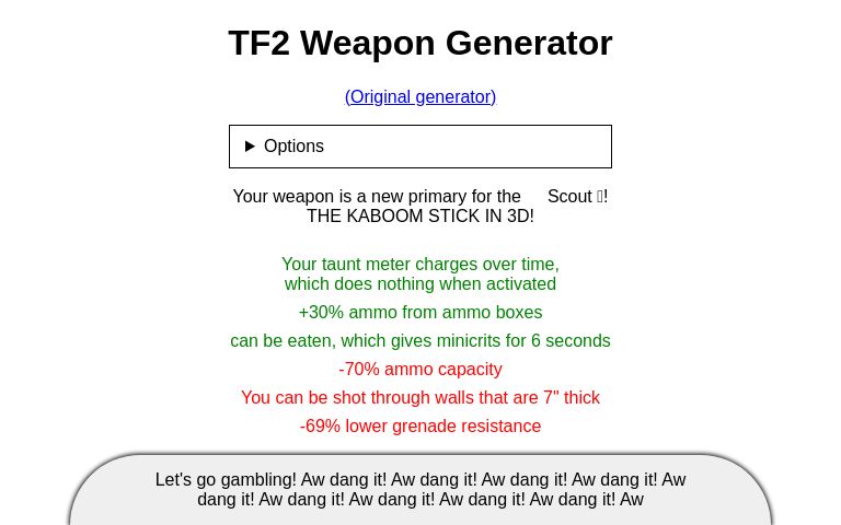 TF2 Weapon Generator
