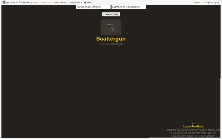 Knife ― Perchance Generator