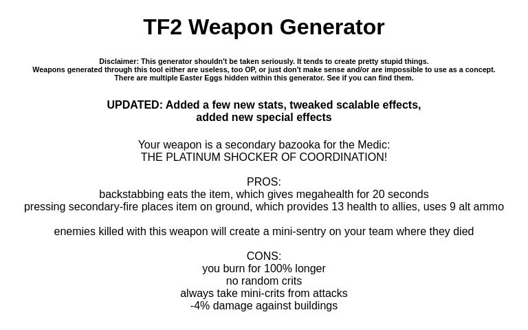 Recently Updated Popular Generators ― Perchance