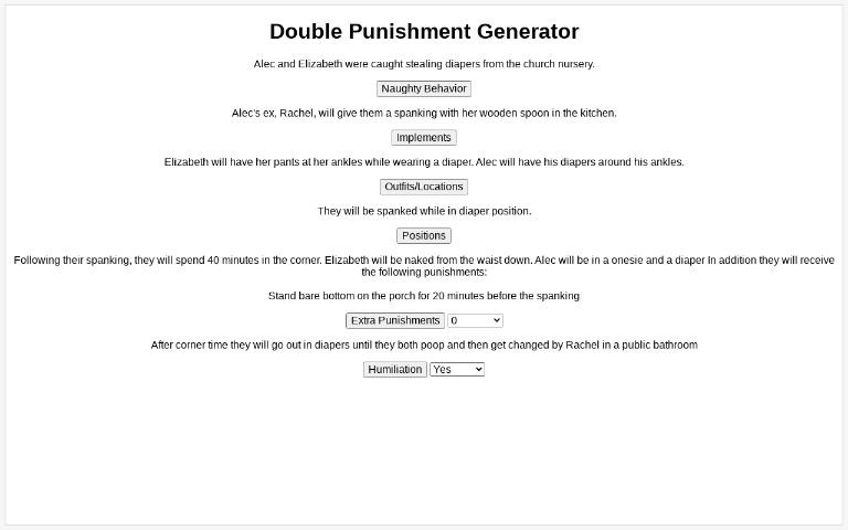 Double Punishment Generator