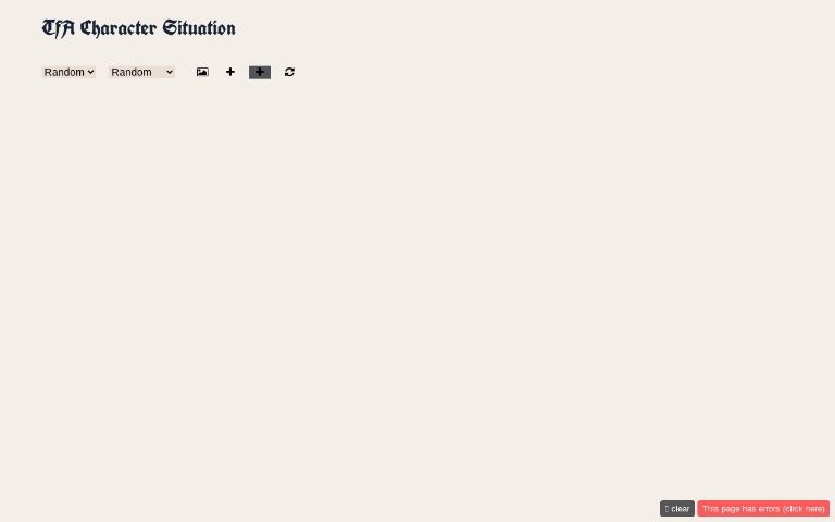 TfA Character Situation ― Perchance Generator