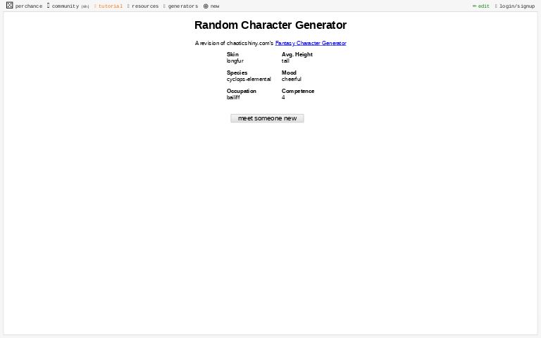 Random Species Generator