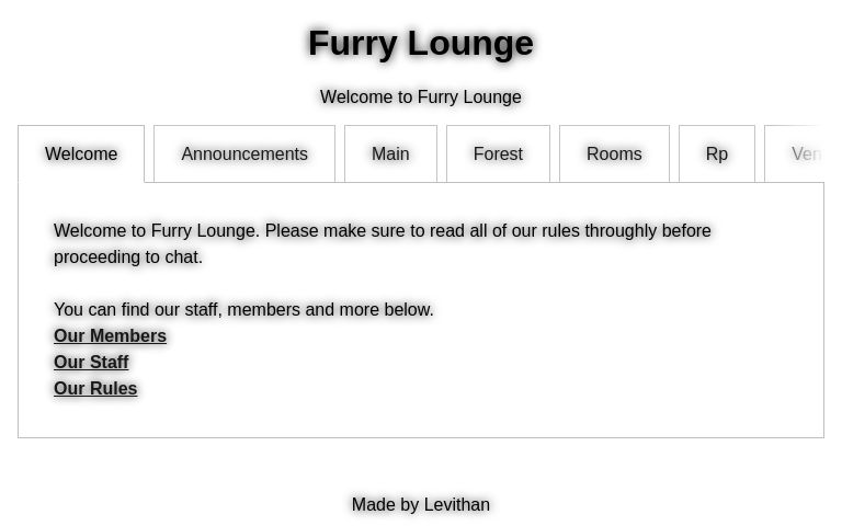 Furry Lounge ― Perchance Generator
