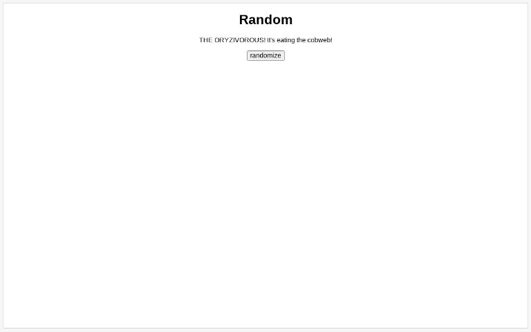 Random Perchance Generator