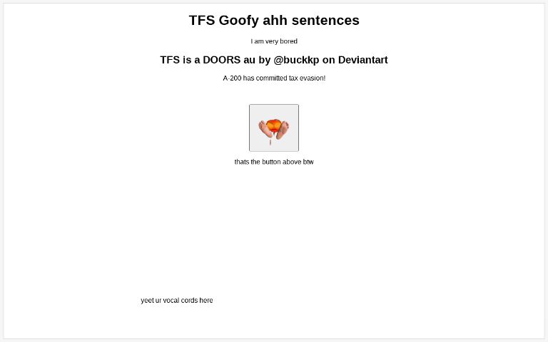 TFS Goofy ahh sentences ― Perchance Generator