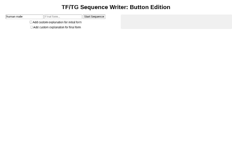TF/TG Sequence Writer: Button Edition ― Perchance Generator