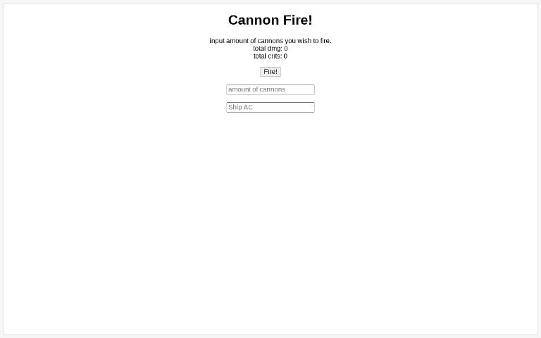Cannon Fire! ― Perchance Generator