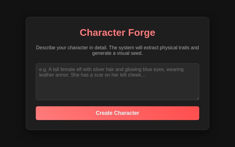 Character Forge ― Perchance Generator