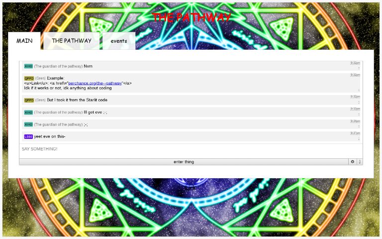 THE PATHWAY ― Perchance Generator