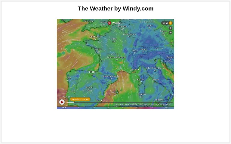 The Weather by Windy.com ― Perchance Generator
