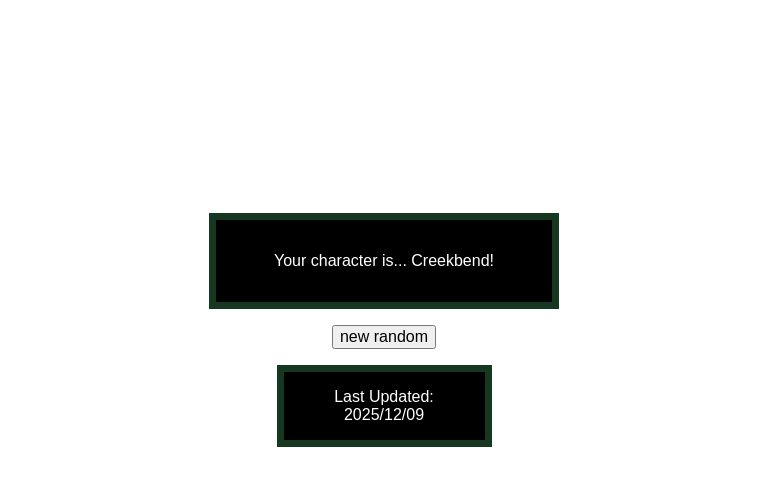 The Alliance Saga - Clouded Moon Character Generator