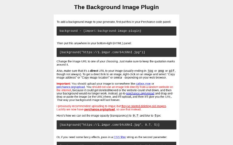 The Background Image Plugin