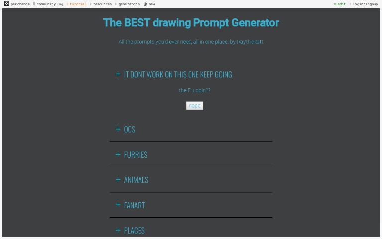 The BEST drawing Prompt Generator