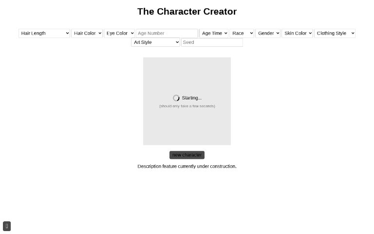 The Character Creator - Ultimate Character Creator ― Perchance Generator