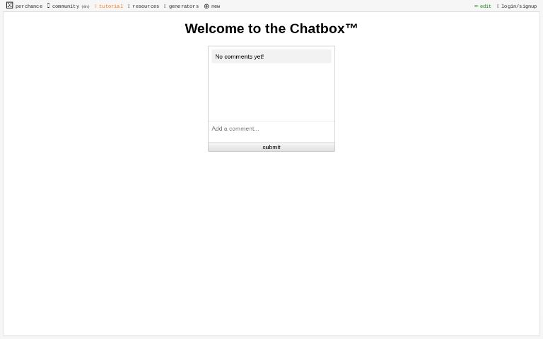 Welcome to the Chatbox™ ― Perchance Generator