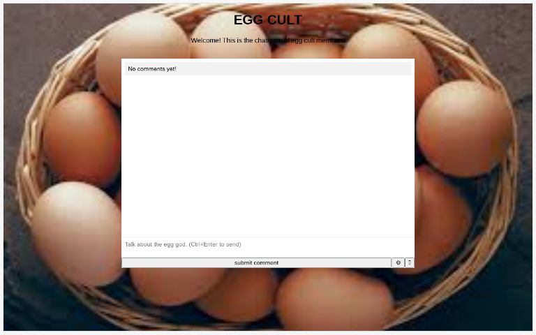 EGG CULT ― Perchance Generator