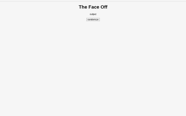 The Face Off ― Perchance Generator